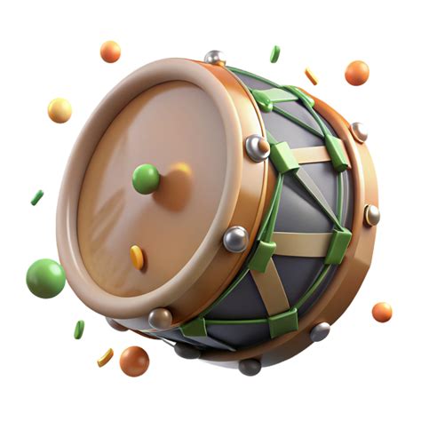 Wonderful Minimalist Irish Bodhran Drum Close Up View Cutout 60787291 Png