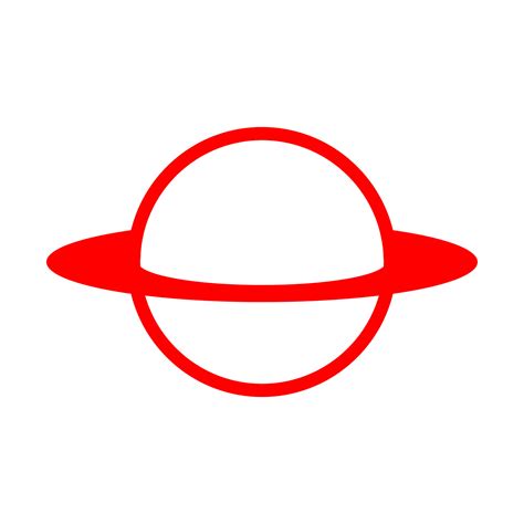 Planet auf weißem Hintergrund Vektor Kunst bei Vecteezy