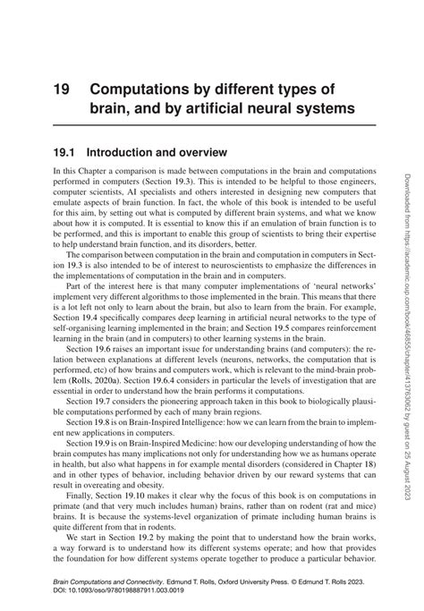 Pdf Computations By Different Types Of Brain And By Artificial