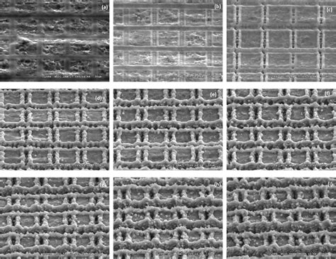Scanning Electron Micrographs Of The Top View Of Titanium Alloy