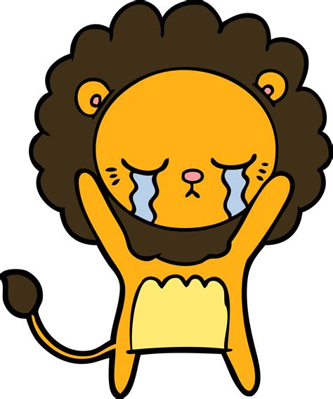 Crying Cartoon Lion Drawing 46994370 Png