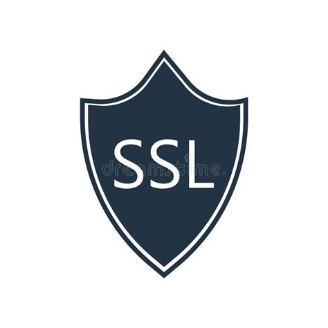 Ssl Icon Vector Isolated On White Background Ssl Sign Stock Vector