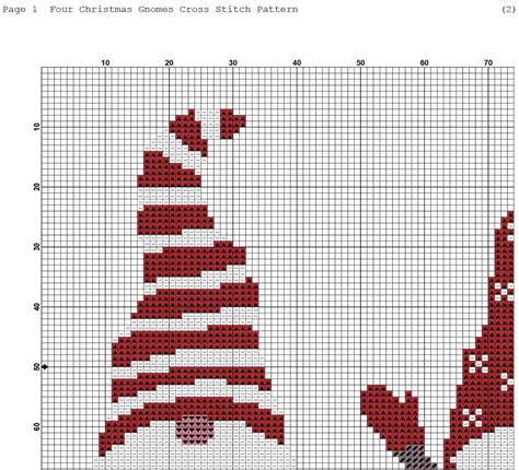Four Christmas Gnomes Modern Cross Stitch Pattern By Lefoja Etsy