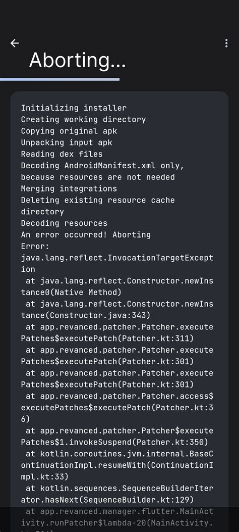 Installation Always Aborting No Matter Which Version Im Installing Rrevancedapp