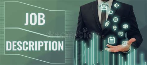 Handwriting Text Job Descriptiona Document That Describes The Responsibilities Of A Position