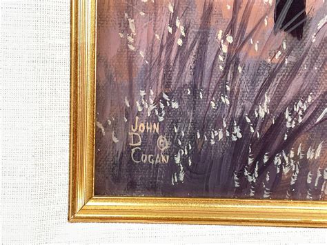 Lot John Dennis Cogan Water Stop Acrylic On Canvas