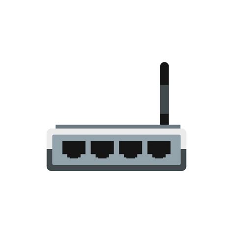 Premium Vector Modem Icon In Flat Style Isolated On White Background