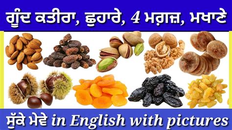 List Of Dry Fruits Nuts And Seeds In English Hindi Other