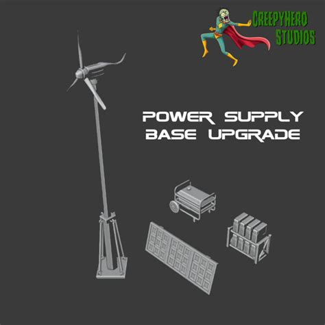 3d Printable Modern Power Supply Base Upgrade Set By Michael Crossman