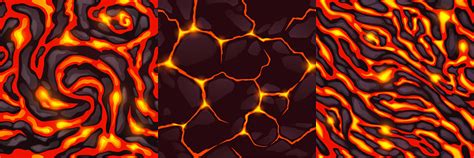 Ilustración De Texturas De Lava Magma Y Piedras Y Más Vectores Libres