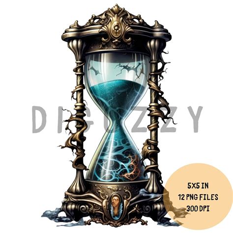 Fantasy Hourglass Clipart Hourglass Clipart Digital Etsy