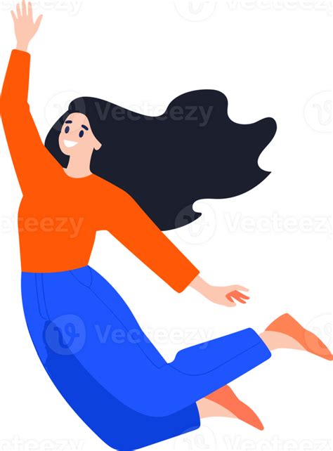 Hand Drawn Business Woman With Hero Cape In Flat Style 29376127 Png