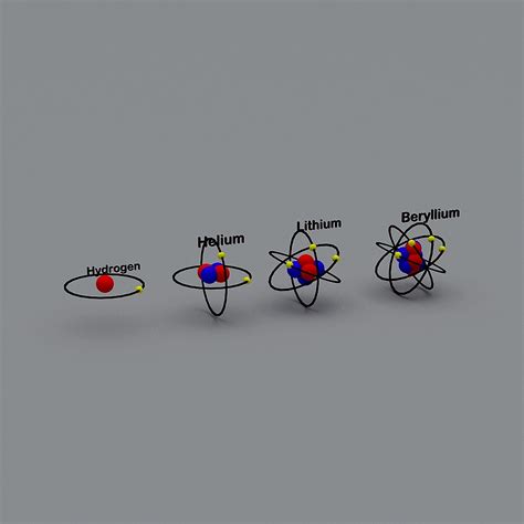 Oxygen Electron 3d Model