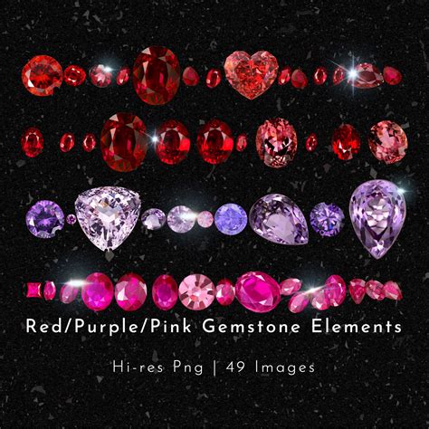 Ruby Red Diamonds Ruby Crystalpurple Gem Amethyst Pink Stone