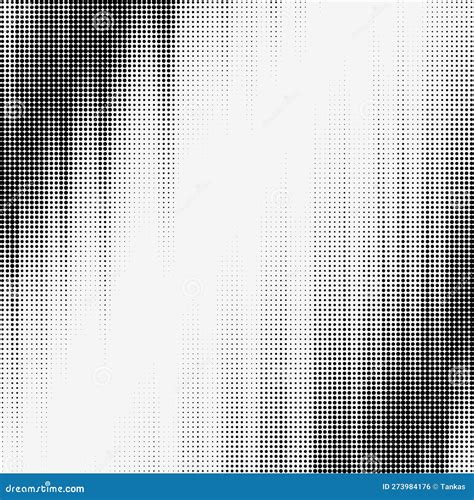 Monochrome Abstract Halftone Dots Gradient Background Vector Illustration Stock Vector