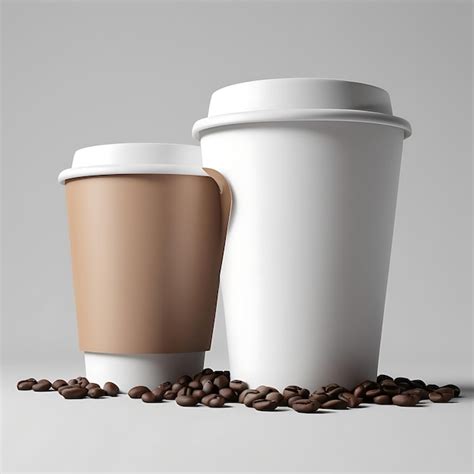 Blank Coffee Cup Mockup Premium Ai Generated Image
