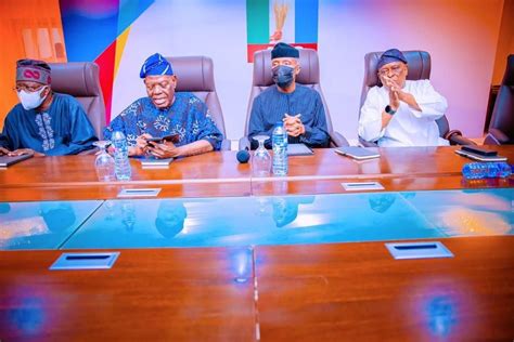 APC Presidential Ticket Osinbajo Tinubu Fayemi Others Fail To Agree On Consensus As They