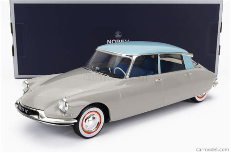 NOREV 181763 Scale 1 18 CITROEN DS19 1956 GREY LIGHT BLUE