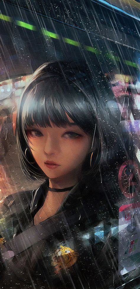 Anime Girl 1080x2220 Phone Hd Wallpaper