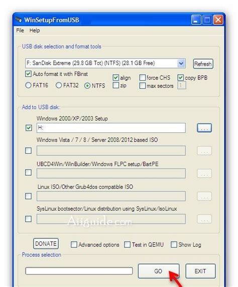 WinSetupFromUSB Multiboot USB Flash To Install Any Windows Version Windows Versions