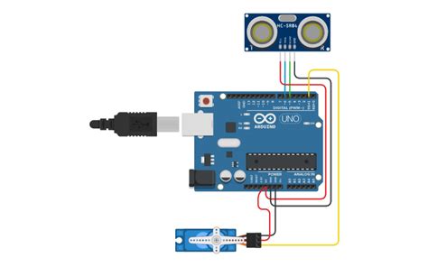 Circuit Design Trash Bot Tinkercad
