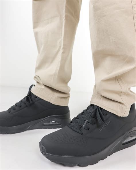 Skechers Street Stand On Air Lage Sneakers Voor Heren Zwart