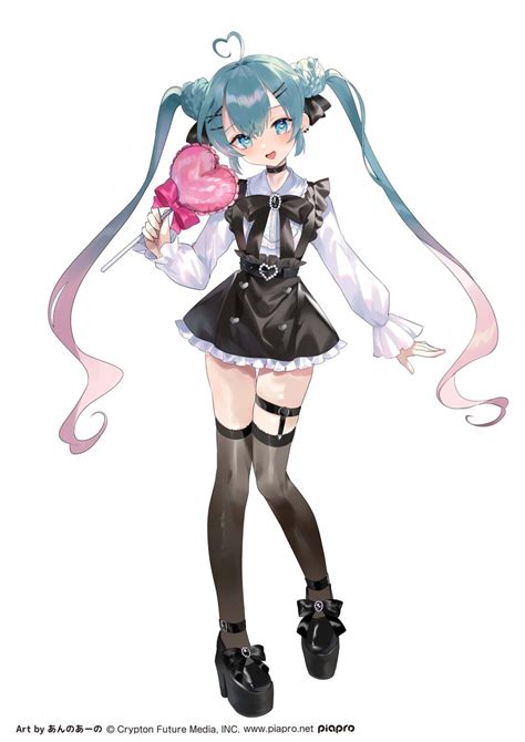 初音ミク「タイトー様から出るファッションをテーマにした「初音ミク Fashion フィギ」あんのあーの🐰のイラスト