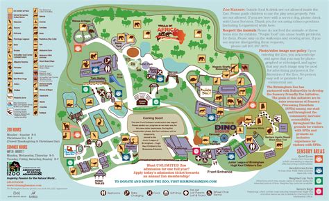 Zoo Map Birmingham Zoo