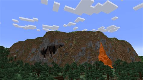 Discovered An Extinct Volcano Completely Hollowed With Dropstone Caves Rminecraft