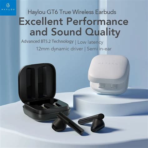 Haylou TWS Earbuds GT6 Black | Patro.cz