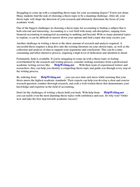 Thesis Topics For Accounting Pdf Thesis Accounting