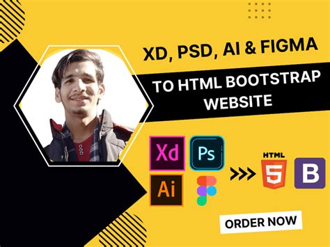 Conversion Of Xd Psd Ai And Fgma To Html And Bootstrap Website Upwork