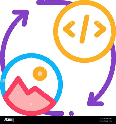 Picture Programming Code Icon Vector Outline Illustration Stock Vector Image Art Alamy