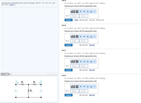 solved calculate the y parameters for the circuit in the