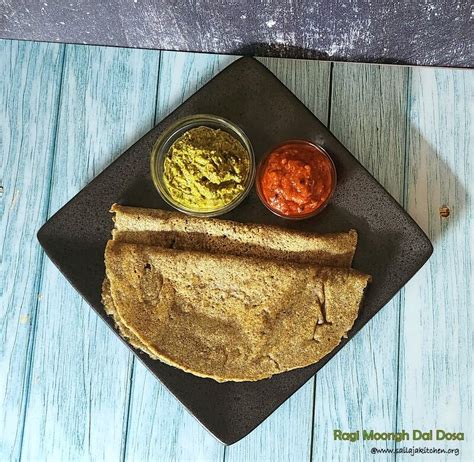 Sailaja Kitchen A Site For All Food Lovers Ragi Moongh Dal Dosa Recipe Moongh Dal Ragi