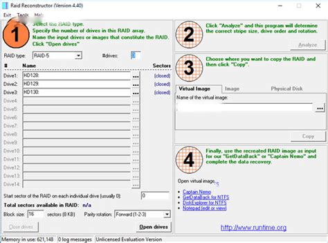 دانلود نرم افزار Runtime Raid Reconstructor V5 00 نسخه ویندوز دانلود