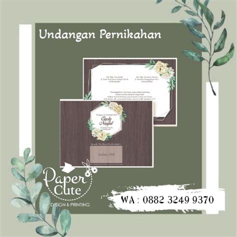 Jual Cetak Undangan Murah Blangko Salma 198 Shopee Indonesia