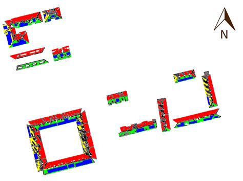 detail of the point cloud segmented and classified after the