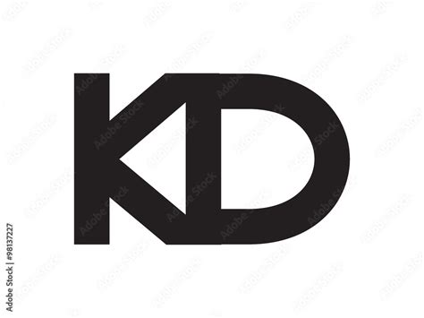 KD Letter Identity Monogram Logo Stock Vector Adobe Stock