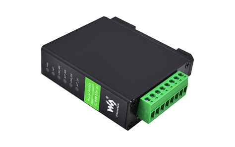 串口服务器rs232 Rs485转rj45以太网模块 Rs232 Rs485双通道独立工作 双poe网口 导轨式工业隔离型串口模块 双向透明传输