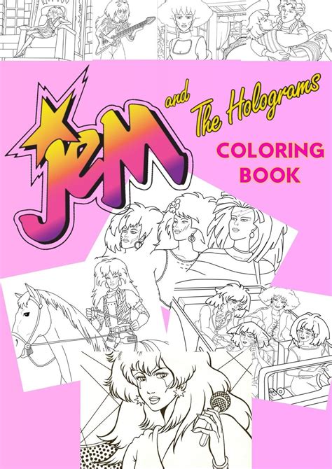 Jem And The Holograms Coloring Book Etsy Canada