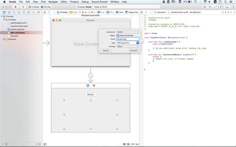 Swift2でmacアプリ開発。画像を読み込む為のボタンを作る。