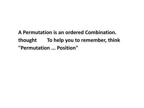 permutation and combination ppt