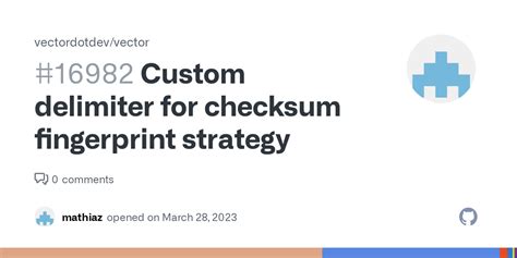 Custom Delimiter For Checksum Fingerprint Strategy · Issue 16982