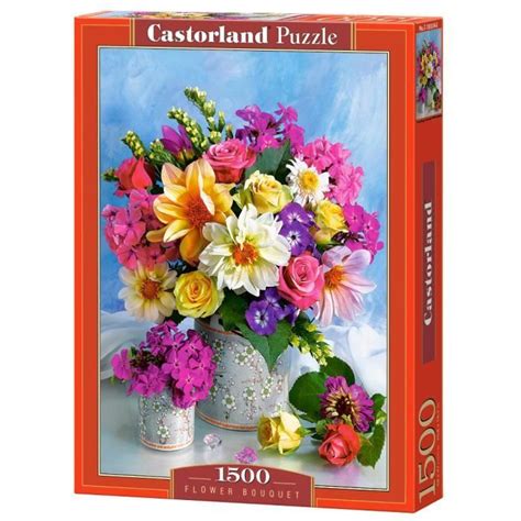 Puzzle 1500 pièces Bouquet de fleurs aille Unique Coloris Unique