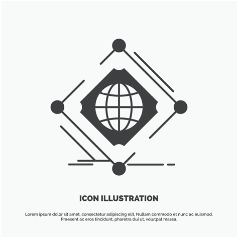 Complex Global Internet Net Web Icon Glyph Vector Gray Symbol For Ui And Ux Website Or