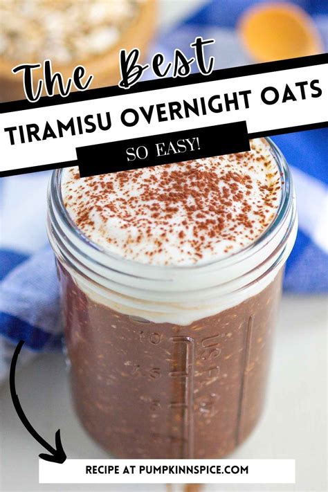 Tiramisu Overnight Oats Pumpkin N Spice