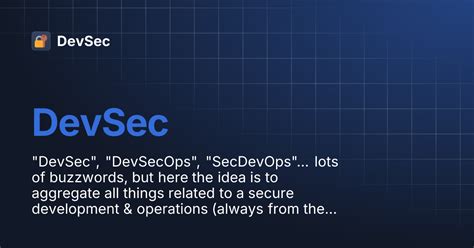 Devsec Devsec