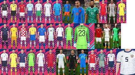 کیت پک تیم ملی V5 برای Pes 2018 توسط Hawke فرمت Cpk مودینگ وی
