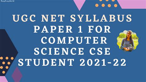 UGC NET Syllabus Paper Download For CSE Babe Updated